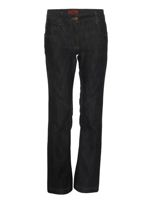 Missoni Chevron-stitch Flared Jeans - Blue