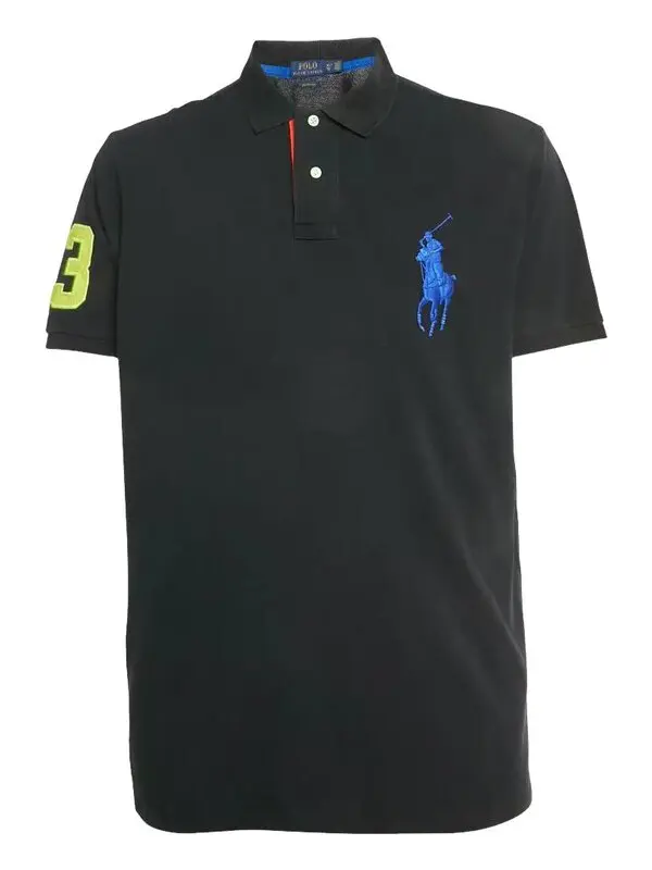 Polo Ralph Lauren Logo-embroidered Polo Shirt - Black