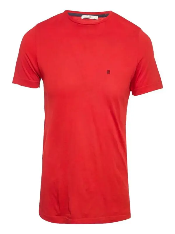 Carolina Herrera Logo-embroidered T-shirt - Red