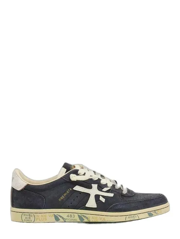 Premiata Logo Patch Sneakers - Blue