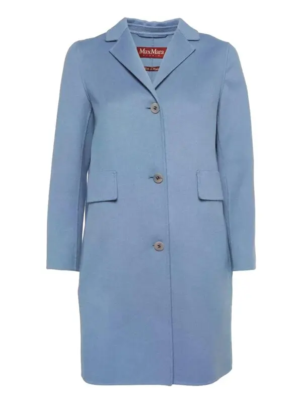 Max Mara Felt Coat - Blue