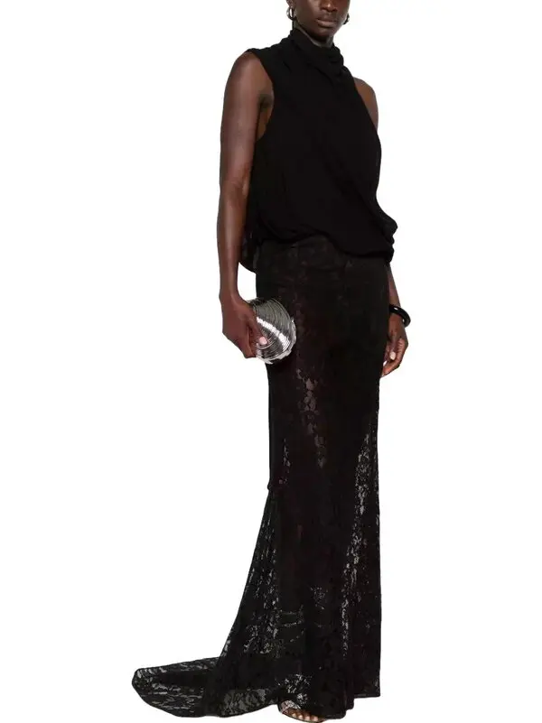 DE LA VALI Pasion Maxi Skirt - Black