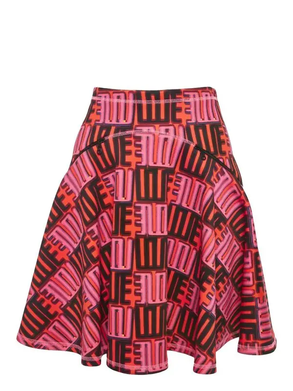 Kenzo Flared Mini Skirt - Pink
