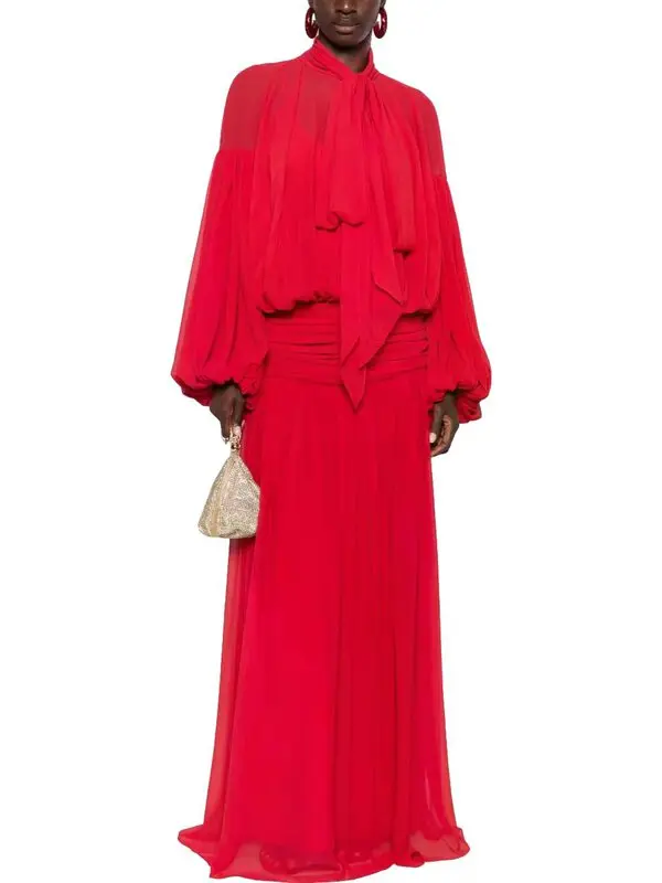 DE LA VALI Solana Maxi Dress - Red