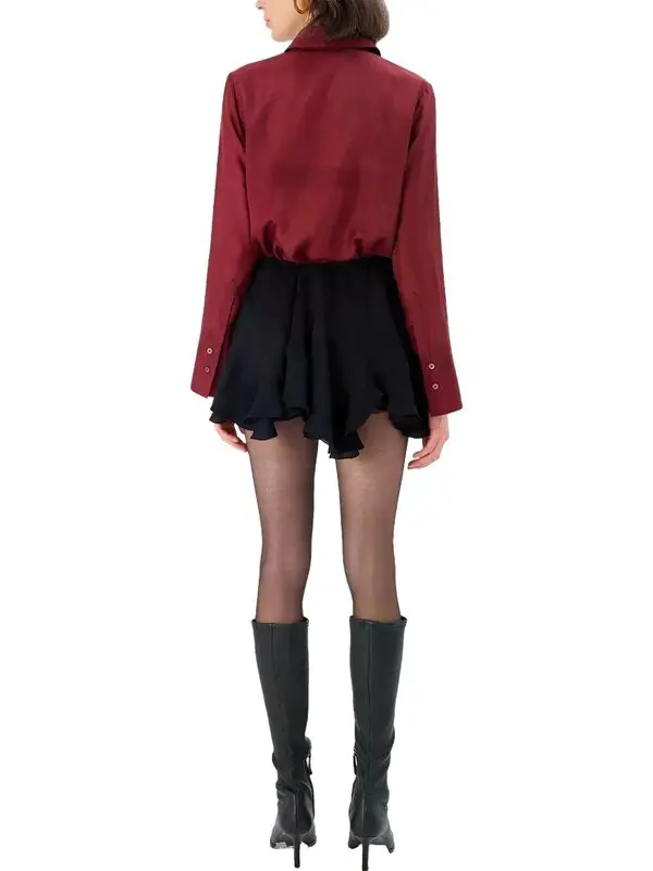OCCLEUS Charli Silk Shirt - Red