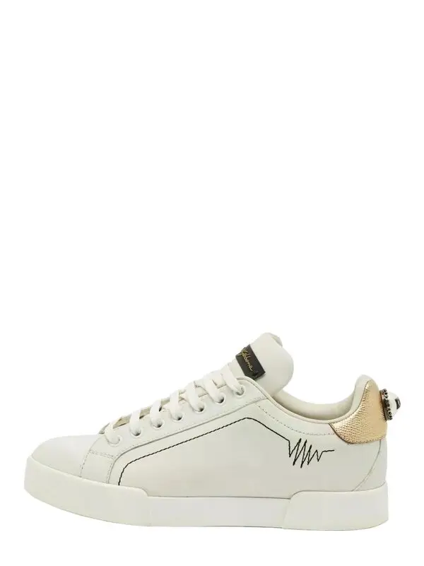 Dolce & Gabbana Portofino Lace-up Sneakers - Neutrals