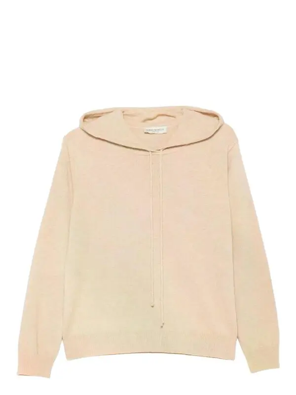 SERGIO MORETTI FIRENZE Drawstring Hoodie - Neutrals