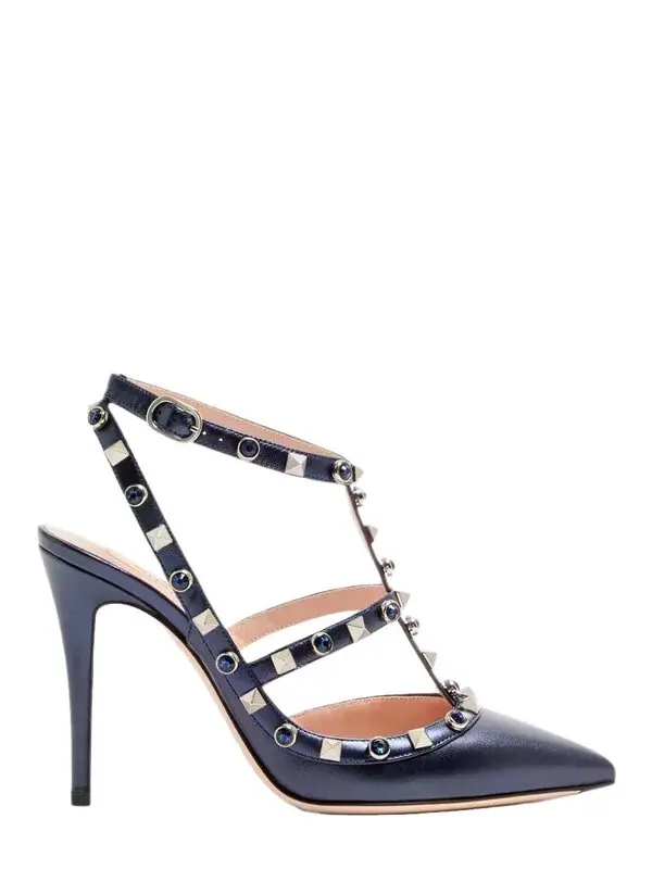 Valentino Garavani Rockstud Pumps With Cabochon Detail - Blue