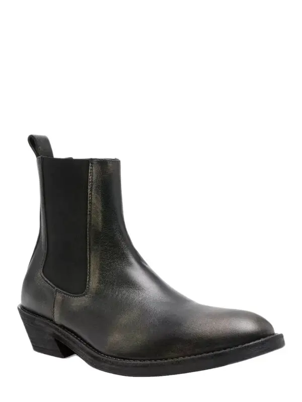ANN DEMEULEMEESTER Faded-effect Chelsea Boots - Black