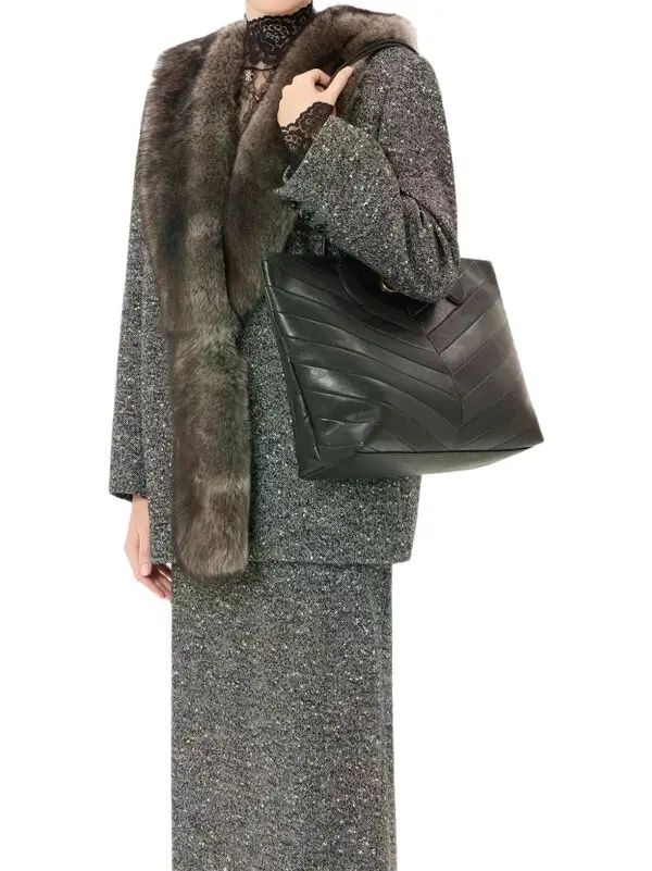 Valentino Garavani Jean Medium Shopping Bag In Nappa Leather - Black