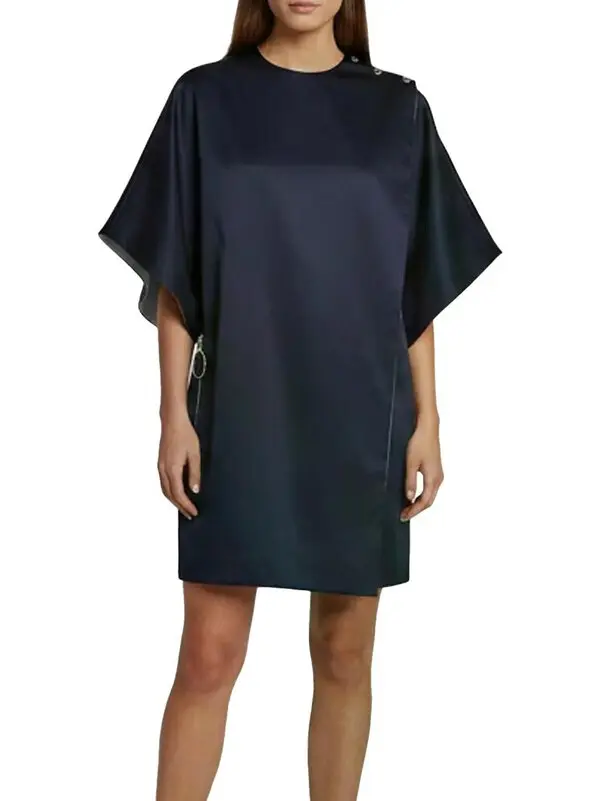 Kenzo Asymmetric Cape Jacket - Blue