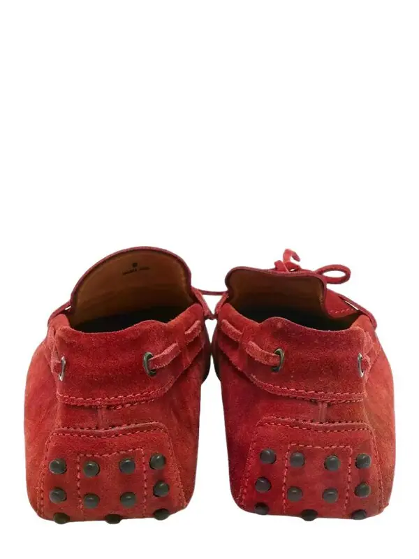 TOD'S City Gommino Suede Loafers - Red