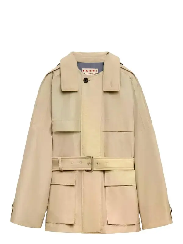 Marni Belted Coat - Neutrals