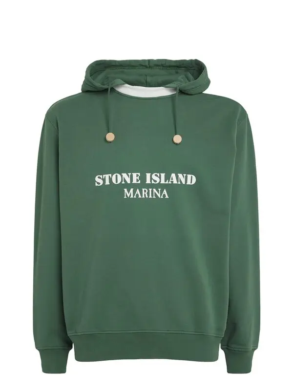 Stone Island Cotton Hoodie - Green