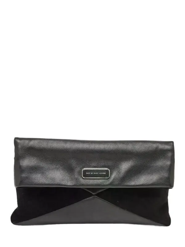Marc Jacobs Leather Clutch Bag - Black