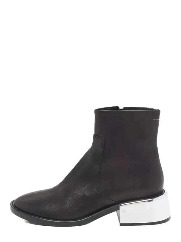 MAISON MARGIELA Leather Ankle Boots - Black