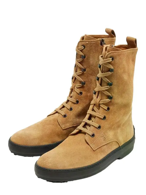 TOD'S Gommino Lace-up Ankle Boots - Neutrals