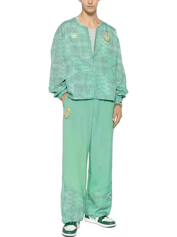 PUMA Geometric Pattern Zip-up Jacket - Green