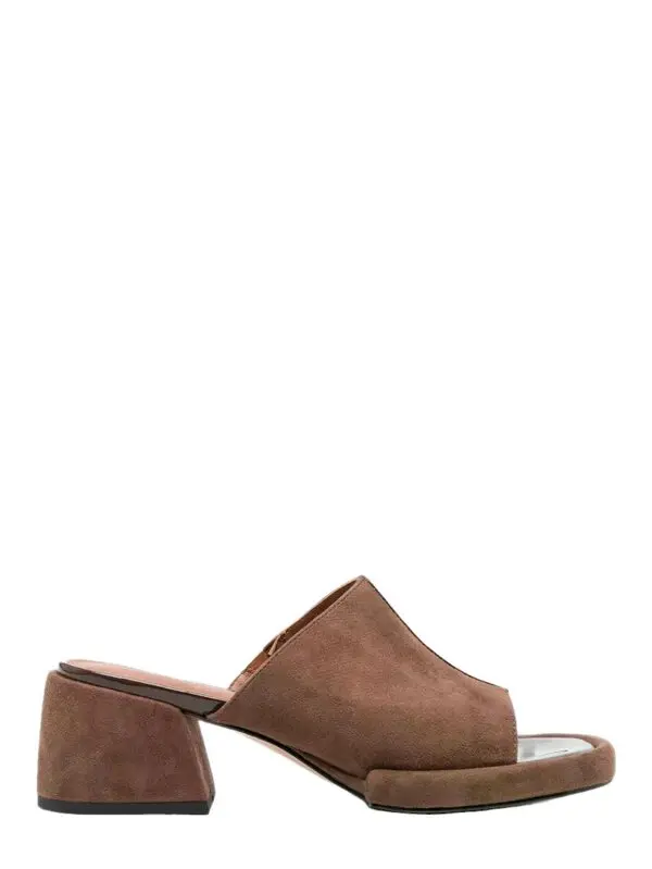 ADRIANNA FERETTI Adrianna Ferretti Suede Block-heel Sandals - Brown