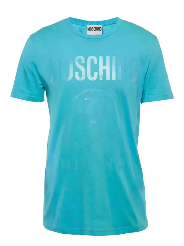 Moschino 2020 Couture Logo-print T-shirt - Blue