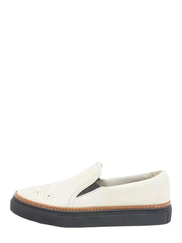 Brunello Cucinelli Perforated Slip-on Sneakers - Neutrals