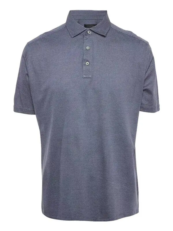 Ermenegildo Zegna Knit Polo Shirt - Blue
