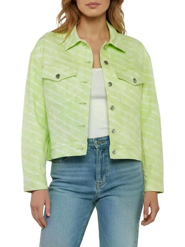 Alexander Wang Monogram Denim Jacket - Green