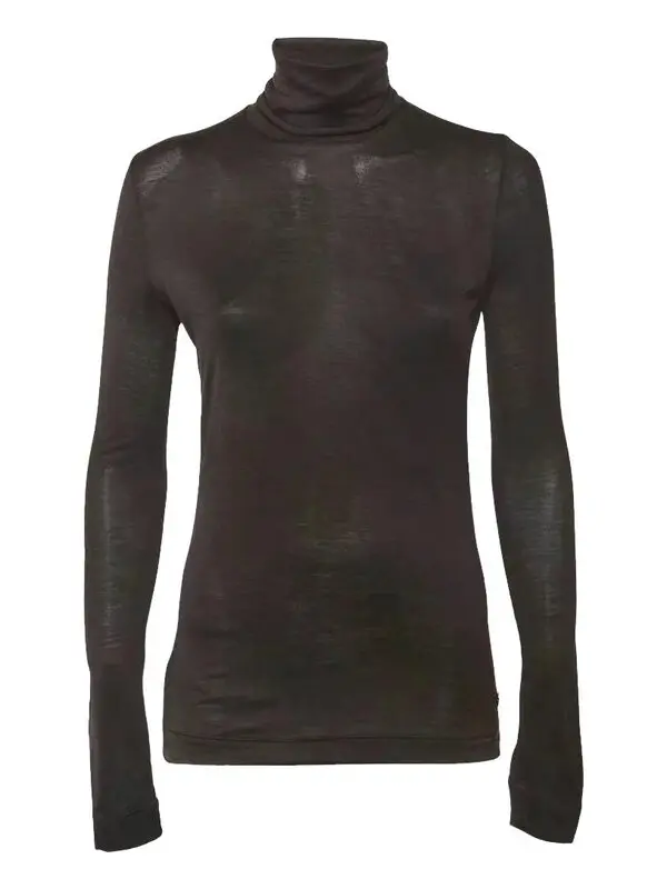 Loro Piana Jersey Turtleneck - Brown