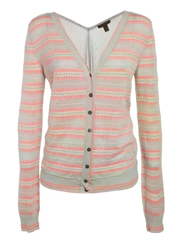 LOUIS VUITTON Lurex-knit Cardigan - Grey