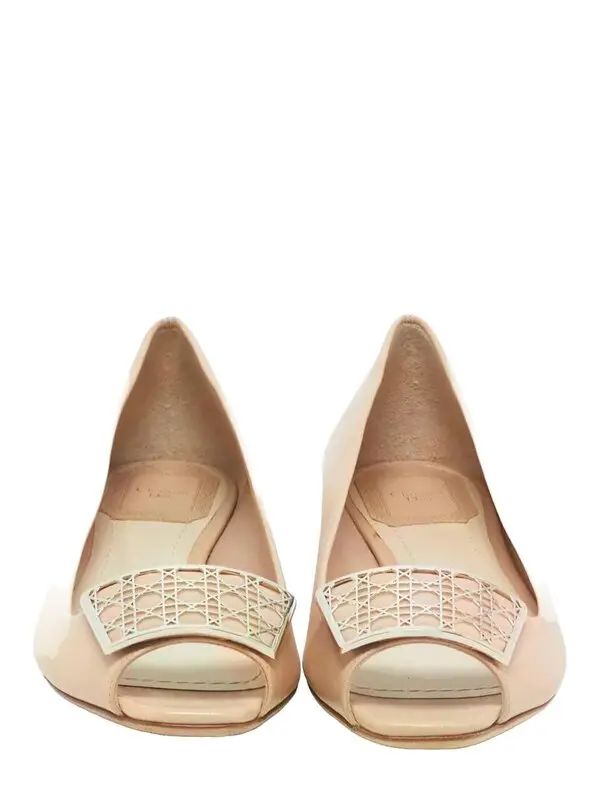 Dior Cannage Plaque Ballet Flats - Neutrals