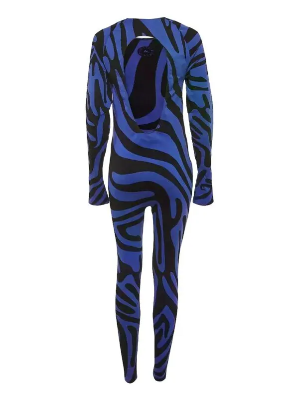 Stella McCartney Jacquard Open-back Jumpsuit - Blue
