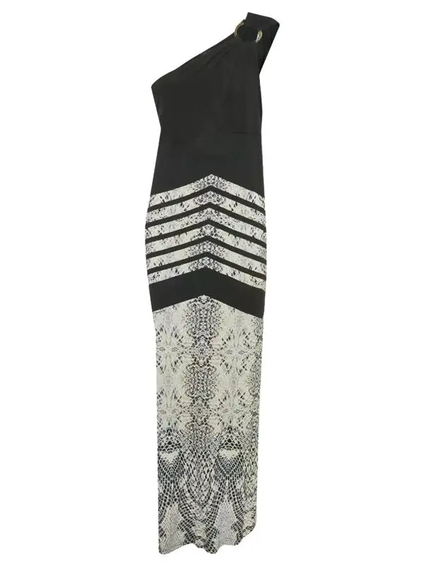 Roberto Cavalli One-shoulder Maxi Dress - Neutrals