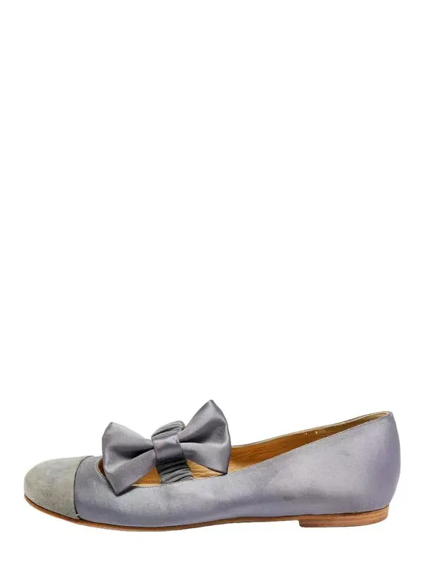 See By Chloé Bow Detail Ballet Flats - Grey