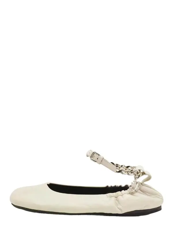 JW Anderson Chain-link Ballet Flats - Neutrals