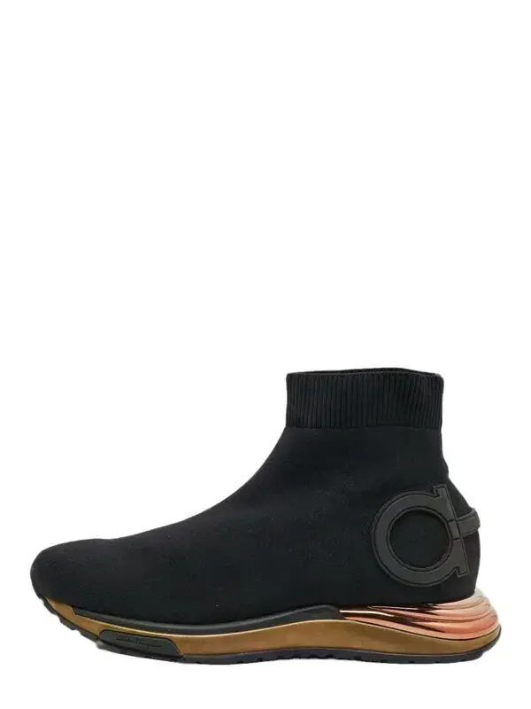 FERRAGAMO Gardena High-top Sneakers - Black