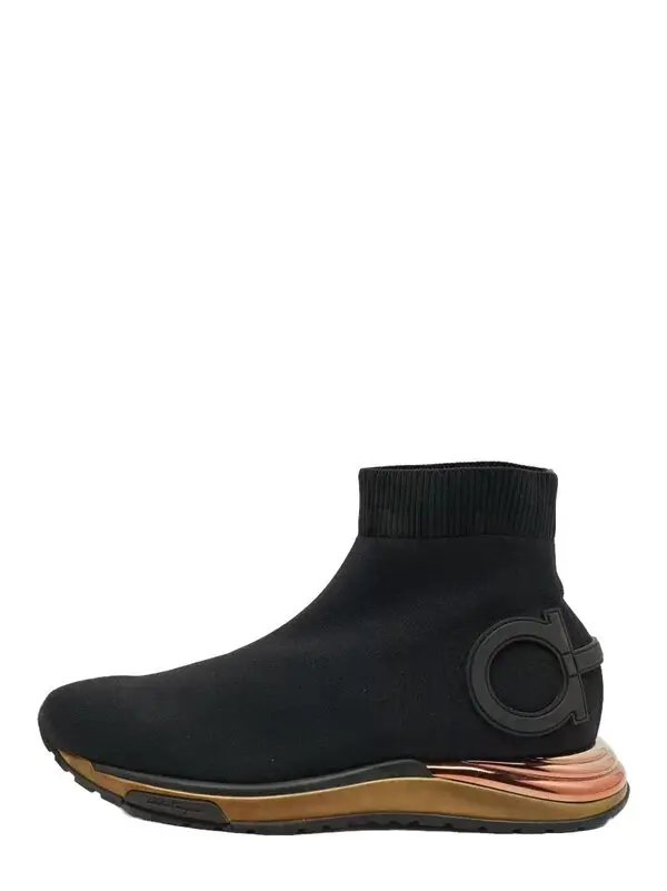 FERRAGAMO Gardena High-top Sneakers - Black