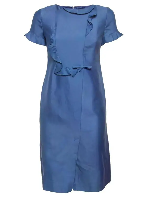 Valentino Garavani Ruffled Mini Dress - Blue