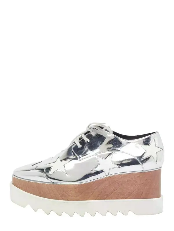 Stella McCartney Elyse Platform Wedge Sneakers - Silver