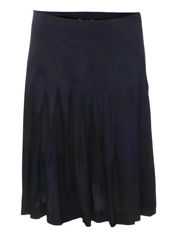 Theory Pleated Midi Skirt - Blue