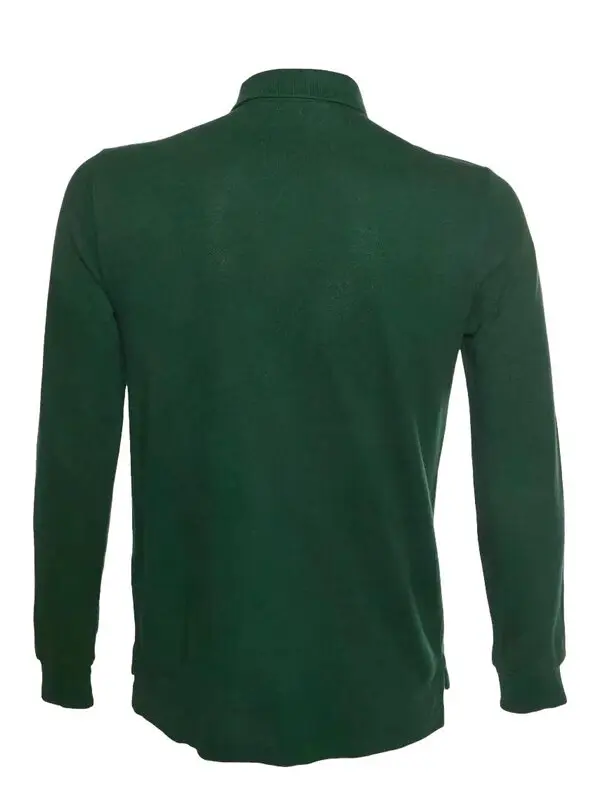 Polo Ralph Lauren Embroidered-logo Knit Polo Shirt - Green