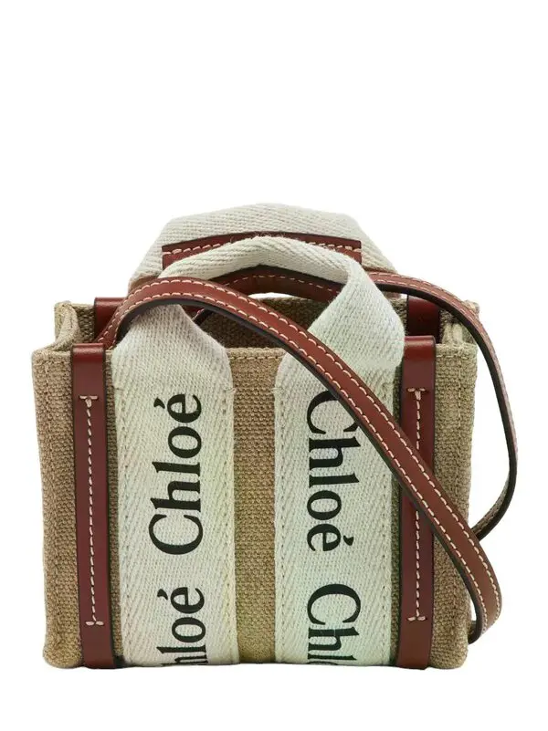 Chloé Nano Woody Tote Bag - Neutrals