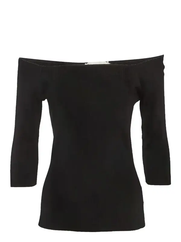 Saint Laurent Off-shoulder Top - Black
