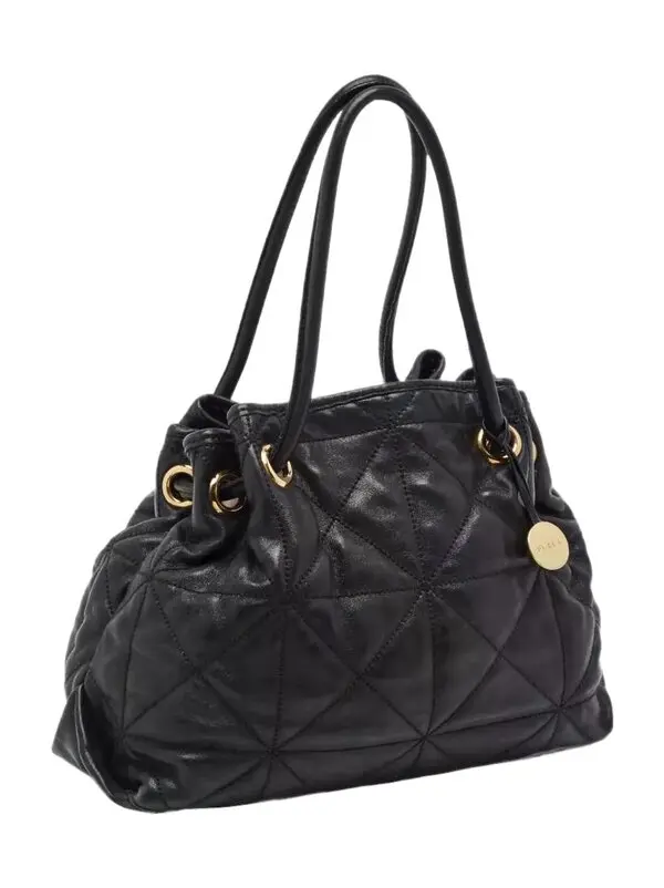 Furla Quilted Leather Tote Bag - Black