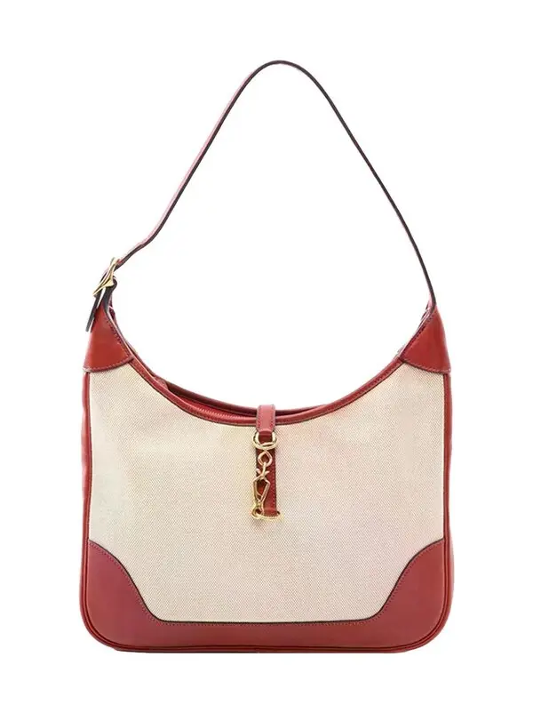Hermès 2002 Toile Trim 31 Shoulder Bag - Neutrals