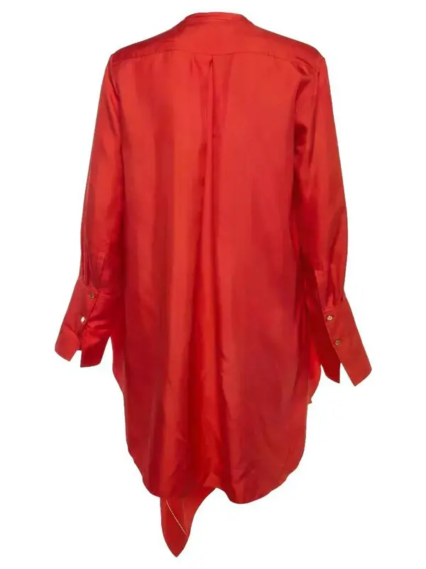 ROKSANDA Silk Draped Mini Dress - Red
