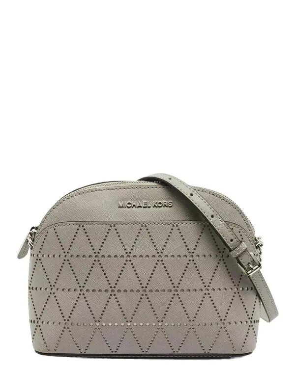 Michael Kors Emmy Perforated Shoulder Bag - Grey
