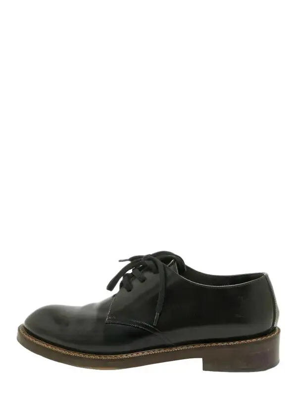 Marni Lace-up Leather Derby Shoes - Black
