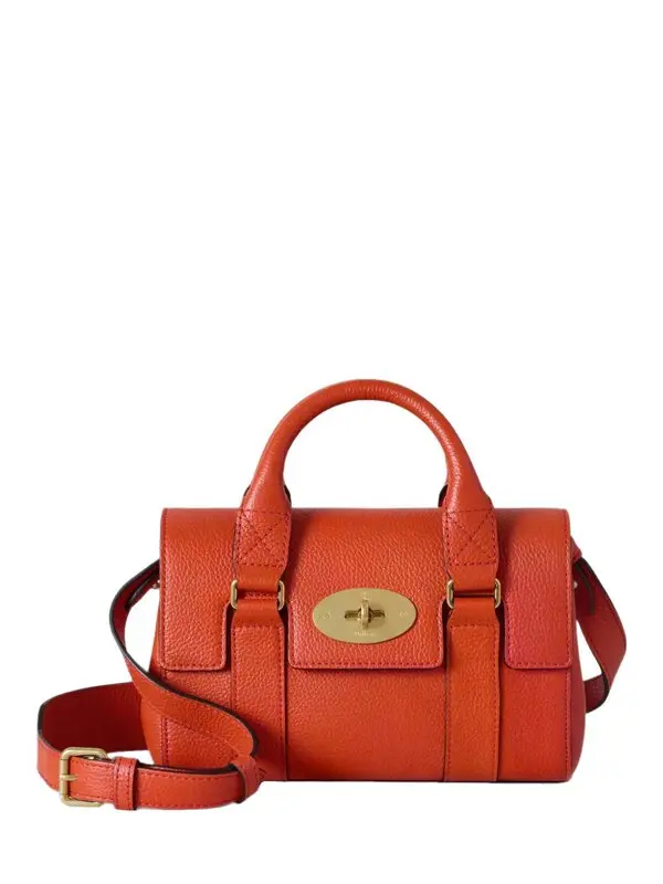 Mulberry Bayswater Leather Mini Bag - Orange