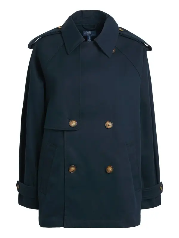 Polo Ralph Lauren Cotton Balloon Trench Coat - Navy