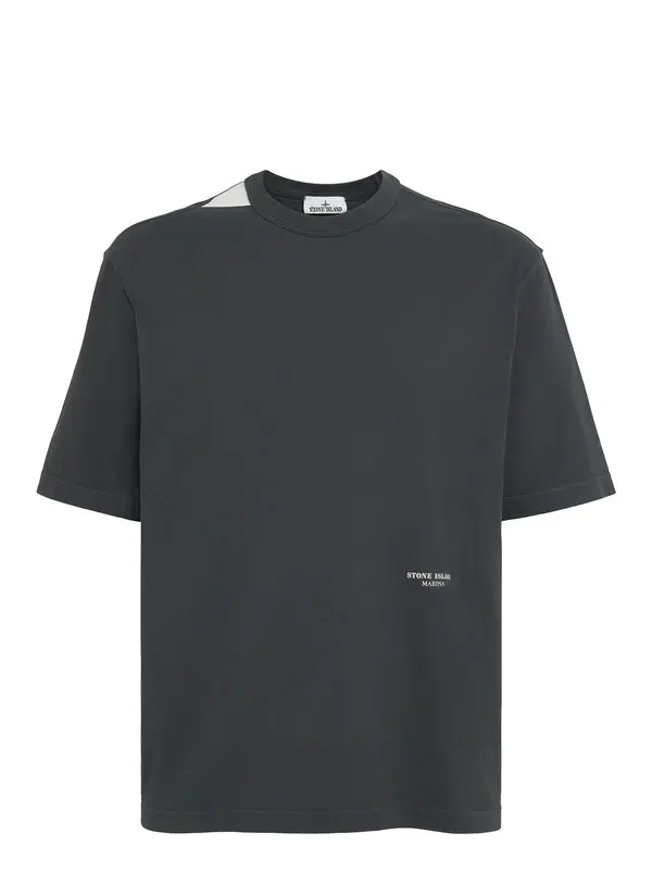 Stone Island Cotton Oversized Marina T-shirt - Grey